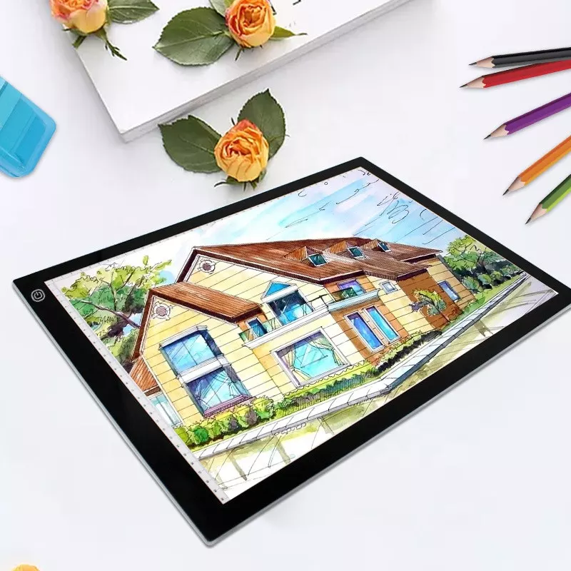 INF Planche à dessin LED avec échelle A3