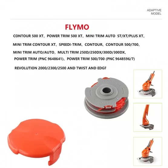 FLY021 Bobine de tondeuse et remplacement de ligne pour Flymo