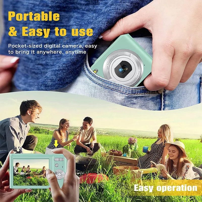 Appareil photo numérique 1080P 48 mégapixels Caméra Vlogging avec