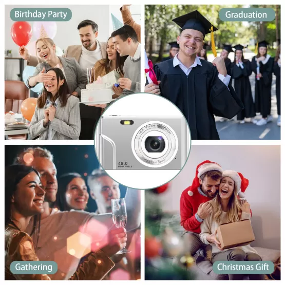 Appareil photo numérique 1080P 48 mégapixels Caméra Vlogging avec