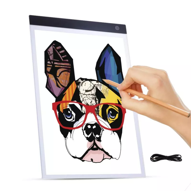 INF Planche à dessin LED Table lumineuse A4 avec USB pour le suivi