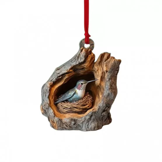 INF Ornement en acrylique en forme de colibri - Décoration à suspendre